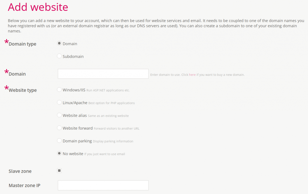 Enable DNS slave zone page - Atomia Documentation